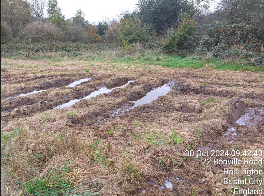 Recent works in the SE corner of Brislington Meadows